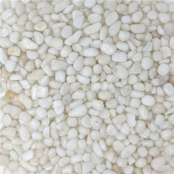 Accents | Natural Decorative Polished White Pebbles 38 Gravel Size 2lb ...